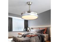 China Acrylic Shape Invisible Remote Control Ceiling Fan Light With ABS Blade 50Hz for sale