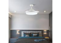 China 48W 72W Four Blade Dining Room Ceiling Fan Light 12kg 48 Inch 52 Inch for sale