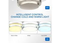China AC70W Remote Control Ceiling Fan Light 42 Inch 55*55*39cm for sale