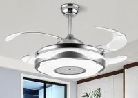 China 4 Blades Bladeless Remote Control Ceiling Fan Light 48W 72W for sale