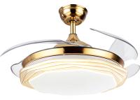 China 42 Inch Remote Control Ceiling Fan Light For Bedroom 72W for sale