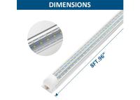 China 120W T8 Integrated Led Tube Light 6ft Frosted PC Cover Energy Efficient for sale