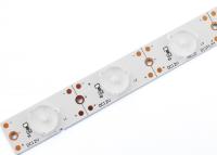 China 100lm/W 100CM 12v Rigid Led Strip Light 8W 3030 Led Strip With Lens for sale