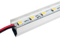 China DC12V 24w Dual Colour Rigid Led Strip Light 45 Degree Corner Aluminum Profile for sale