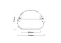 China Length 535mm 18W 2G11 Plug In LED Tube Light 2700 - 6700K for sale