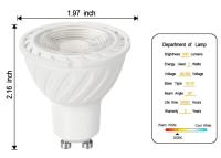 China 7W Dimmable GU10 MR16 COB LED Spotlight Bulb Warm Cold White for sale