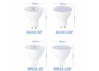 China 6500K 4000K 3000K GU10 MR16 6W COB LED Spotlight Bulb 110V 220V 230V 240V for sale