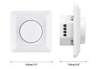 China 84x84mm Thyristor Dimmer Switch 200W Rear Cut Dimmer Enclosure Standard for sale