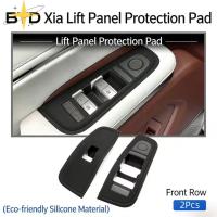 China BYD Xia 2025 High Quality Plastic Window Lift Panel Sticker Anti-Scratch Glass Control Button Frame Protector Pad Interior Trim for sale