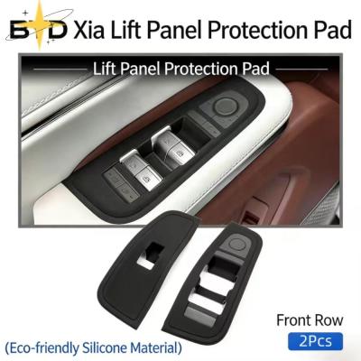 China BYD Xia 2025 High Quality Plastic Window Lift Panel Sticker Anti-Scratch Glass Control Button Frame Protector Pad Interior Trim for sale