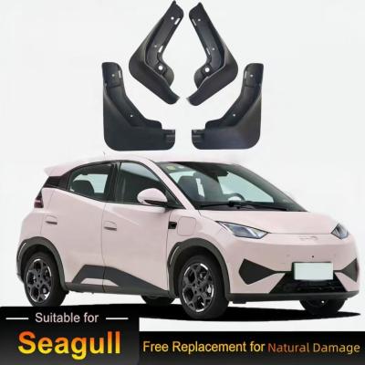 China Premium High Quality Replacement No-Drill Mud Flaps BYD Seagull | Scratch-Resistant PE Rubber Fender Flares Heavy-Duty Splash for sale