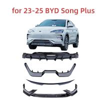 China Compatible 2017-2020 BYD Song PLUS Front Splitter Body Kit Rear Spoiler Rear Bumper Tail Lip Front/Rear Lip Plastic ABS for sale