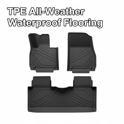 China For 2023-2025 Xiaopeng G6 LHD Floor Mats TPE All Weather Waterproof Floor Liners Cargo Trunk Mat Front and Rear Row Accessories for sale