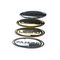 China Best Selling Car Logo Sticker ABS Plastic Front Fender Decoration Gold or Silver for Mitsubishi Pajero  V73 V77 V93 V97 for sale