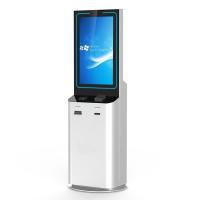 China 32 Inch Touch Screen Payment Kiosk With Cash Acceptor Cash Change Payment Support Credit Card Reader for sale