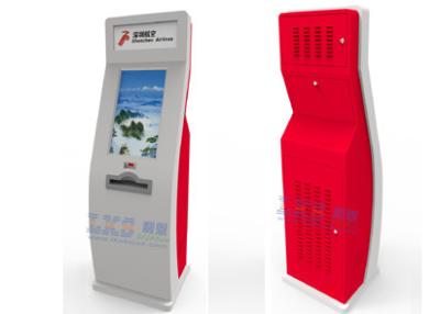 China 24 Inch Interactive Touch Screen Inforamtion Kiosk With A4 Laser Printer , QR Code Scanner for sale