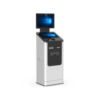 China Hotel Check In Kiosk With Key Card Dispenser And Passport Scanner for sale