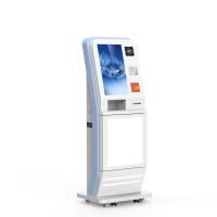 China Hotel Guest Check In And Check Out Kiosk With Passport Scanner Card Dispenser for sale