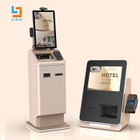 China 80mm Thermal Receipt Printer Self Service Kiosk With Optional Card Dispenser for sale