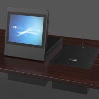 China Tabletop Hotel Check In Kiosk Check Out Kiosk With Passport Scanner / Room Key Dispenser for sale