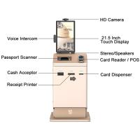 China AIO Intelligent Hotel Self Service Check in Check Out Kiosk 24H Unattended Service for sale