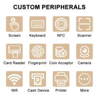 China 21.5 inch Touch Display Self Check-in Hotel Kiosk with Key Dispenser and Passport Reader for sale