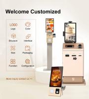 China 21.5 inch Touch Display Self Check-in Hotel Kiosk with Key Dispenser and Passport Reader for sale