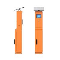 China Customized Kiosk Outdoor Kiosk With Solar Panel Power Supply Cash Payment And Card Payment For Parking Station Or Self Ordering Payment for sale