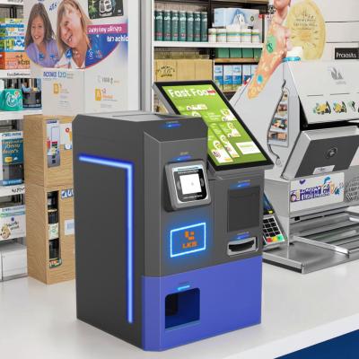 China Smart Cash Handling Terminal All in One Cash Payment Change Dispensing Countertop Machine for sale