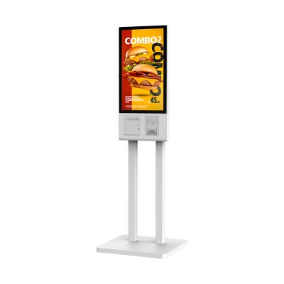 China Self Ordering Kiosk with Touchscreen and QR Code Scanner Streamline Retail Checkout Process for sale