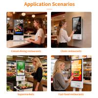 China Self Ordering Kiosk with 231.5 Inch Touch Display and Card Payment for Fast-Food Restaurants - Floor Standing Design for sale