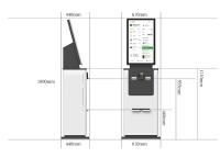 China 24/7 Self Service Bill Payment Kiosk with Receipt Printing QR Reader Cash Accepted for sale