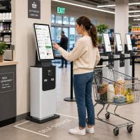 China 24/7 Self Service Bill Payment Kiosk with Receipt Printing QR Reader Cash Accepted for sale