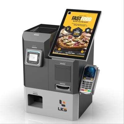 China Cash Payment Kiosk with bill acceptor and change coin acceptor and change for sale