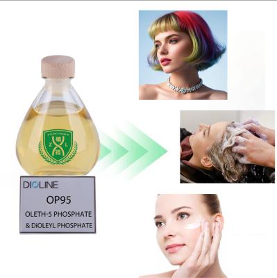 China Emulsifier OP95 Oleth-5 Phosphate (and) Dioleyl Phosphate dyeing color for sale