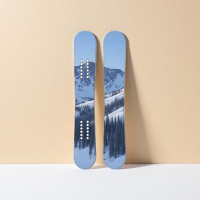 China Sandwich Construction Poplar Wood All Mountain Freestyle Snowboard ABS Fiberglass Skiing Skis OEM ODM Custom Development for sale