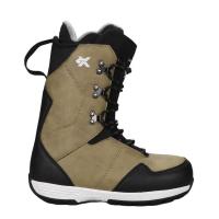 China Completely Waterproof Adult Outdoor Winter Snowboard Shoes Skiing Lace-up Anti Slip EVA Rubber PU Microfiber Design for sale