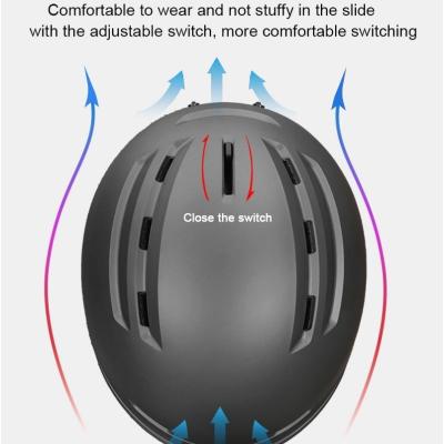 China PC EPS Leather Head Protection Customized Logo Breathable Adult Ski Helmet CE Winter Snow Helmet Skiing Adjustable Snowboard Goggles for sale