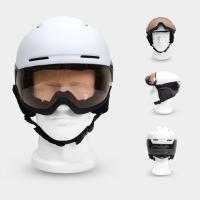 China Skate Helmet Unisex Custom Dual Sport Ski Snowboard Helmet Skiing Winter Goggles Equipment Gear Custom for sale