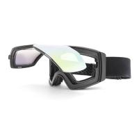 China Outdoor Snow Sports Women Polarized Flip Up Sunglasses Blue Lens PC Frame Ski Goggles Red Lens Trendy Eyewear for sale