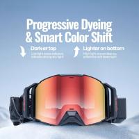China Men Heated Goggles Full Rim Frame Skiing Ski Strap Lens Polarized Anti UV Anti Fog Coating Anti Scratch Snowboard for sale