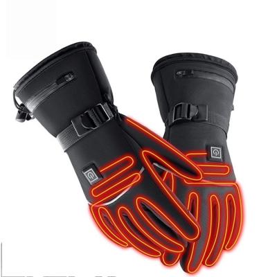 China Winter Activities Outdoor Men and Women Full Finger Waterproof PU Leather Gloves Anti Skid Great for Snowboarding Skiing for sale