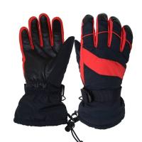 China Customized Size Leather Ski Gloves Waterproof Touch Screen Warm Insulated Breathable Cold Weather Gloves for Men Women for sale