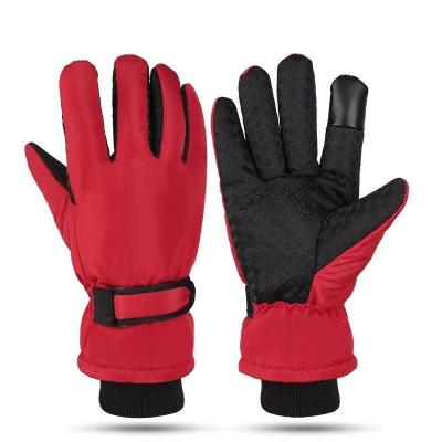 China Waterproof Winter Gloves Kids Children Outdoor Sports Cycling Snow Skating Extra Thick Fleece Heat Anti Slip Ski Gloves for sale