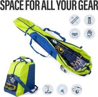 China Snowboarding Boot Bag Unpadded Combo Ski Bags for Skis up to 190cm Outdoor Snow Sports Ski Protection Gear for sale
