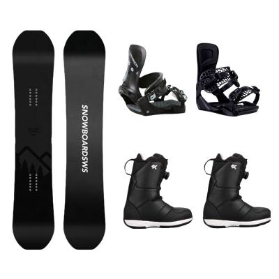 China Regular Length Fiberglass Snowboard Skiing Set Freestyle Wood Core Snowboard Universal Winter Kit for Adults Men Women for sale