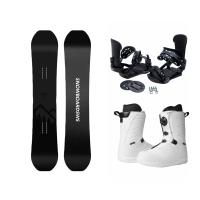 China Outdoor Style Sandwich Construction Snowboard Skiing Set Freestyle Wood Core Universal Snowboard Kit Skis Adults Men Women for sale