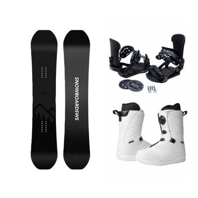 China Outdoor Style Sandwich Construction Snowboard Skiing Set Freestyle Wood Core Universal Snowboard Kit Skis Adults Men Women for sale