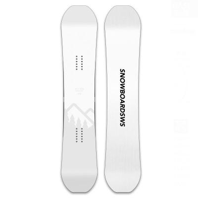 China Autumn Customized Beginner Snowboards Adult Medium Hardness Camber Freestyle Snowboards All Mountain Resort Skiing White for sale