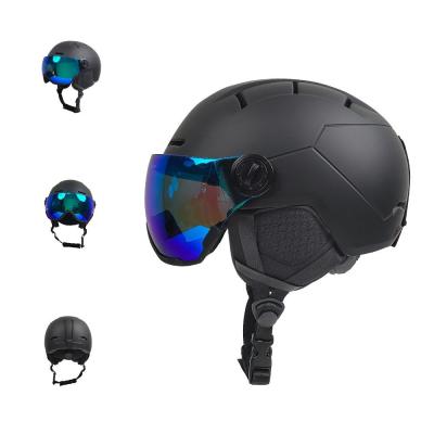 China Outdoor Activity PC EPS Polyester Ski Helmets Men Women Breathable Custom Snow Goggles Adults Skiing Snowboard for sale